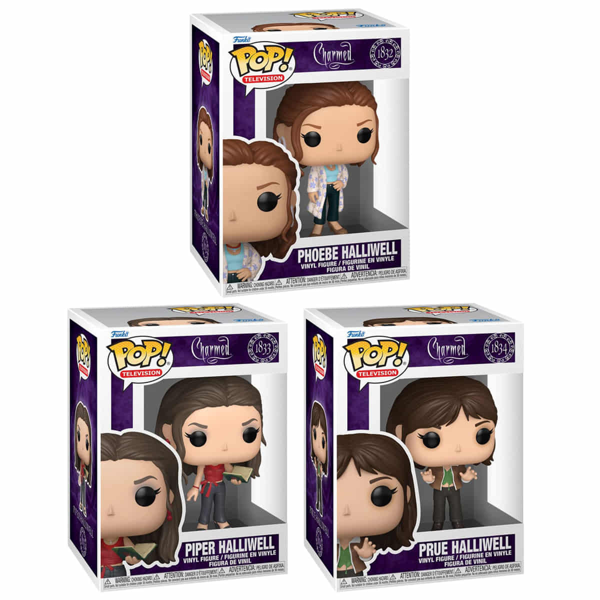 Funko Charmed Power Of Three Phoebe Piper Prue Pop Vinyl Set